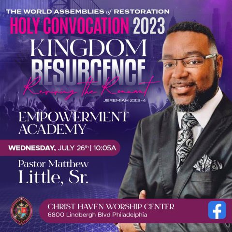 Speakers for Holy Convocation 2023 - World Assemblies of Restoration