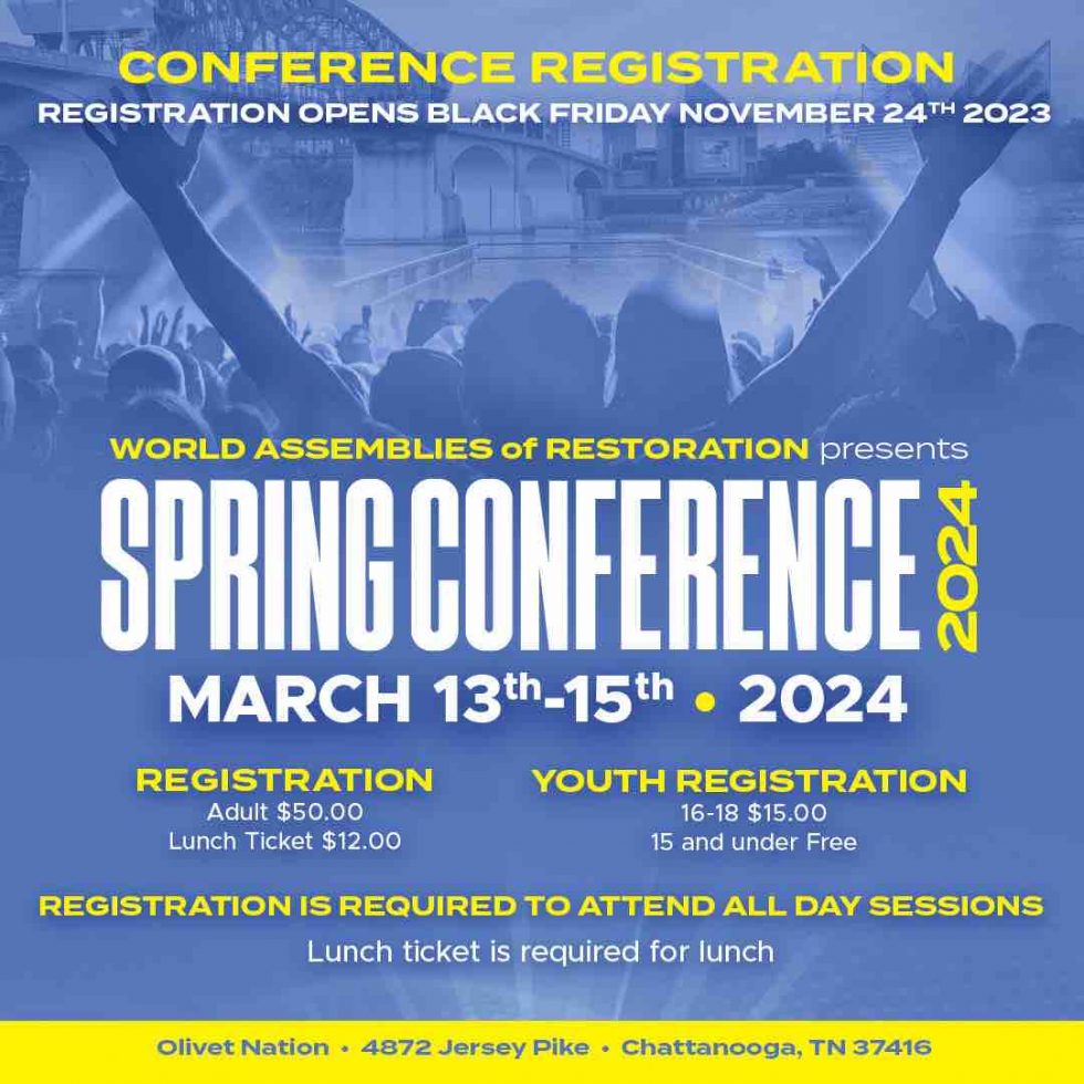 Spring Conference 2024 - World Assemblies of Restoration